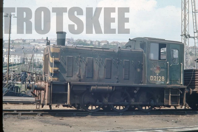 35MM SLIDE BR British Railways Diesel Loco D2128 Class 03 Laira 1973 ...