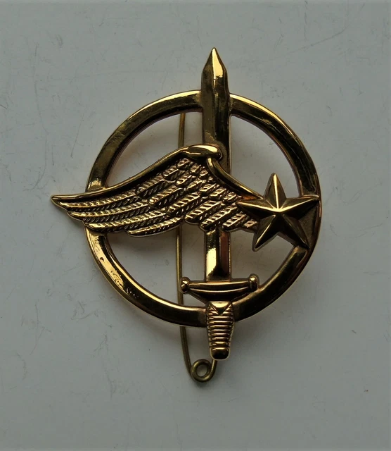 FRENCH AIR FORCE Commando 'Commandos de L'Air' Beret Badge/Brevet £9.99 ...