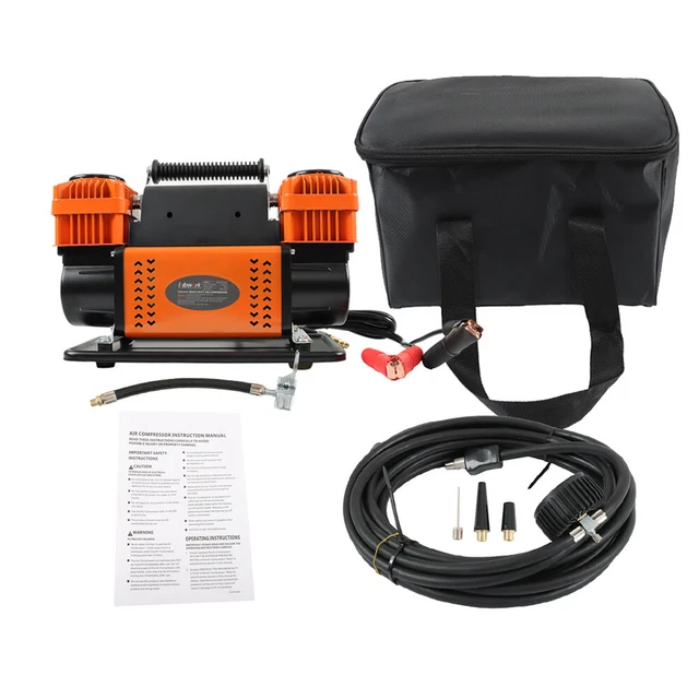 LABWORK PORTABLE 12V True Dual Air Compressor 10.6 CFM For Truck Tires ...