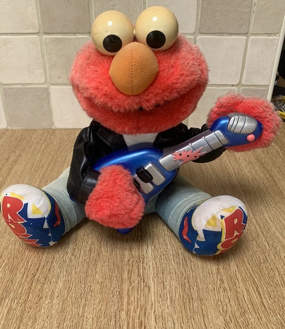 VINTAGE 1998 ROCK N Roll Elmo with Guitar, Plays Music, Sings and ...