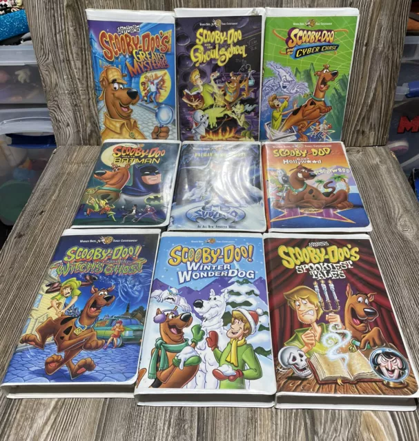 SCOOBY-DOO VHS LOT of 9 Clamshell Tapes - Witch's Ghost, Batman ...