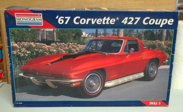 MONOGRAM: BAUSATZ ´67 Corvette 427 Coupe 1:12 in OVP 2. Wahl EUR 2,22 ...