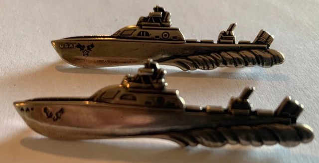 RARE ORIGINAL WW2 Usaaf Crash Boat & Post Usaf Sterling Badges Gemsco ...