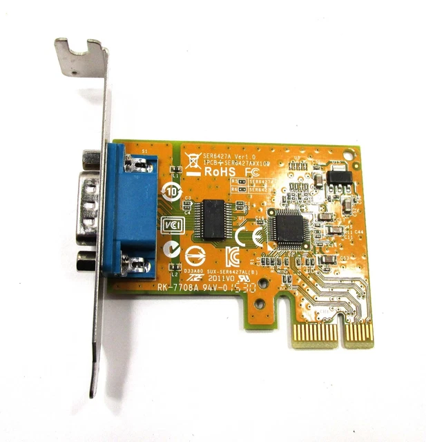 DELL SUNIX LOW Profile DB9 RS-232 Serial Adapter PCIe Card 0NT0HM $9.95 ...