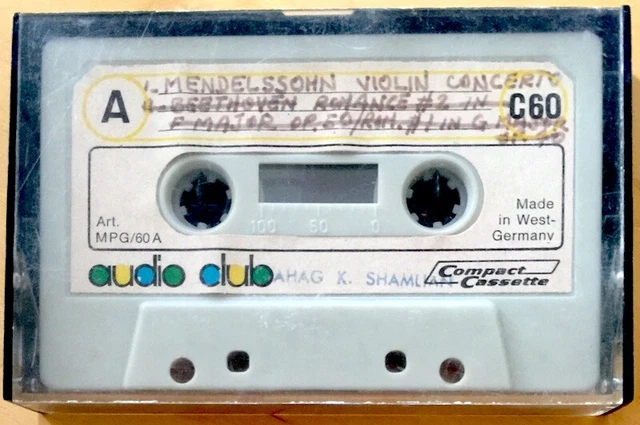 AUDIO CLUB C60 Vintage Used Cassette Tape Made In West Germany Rare £5. ...