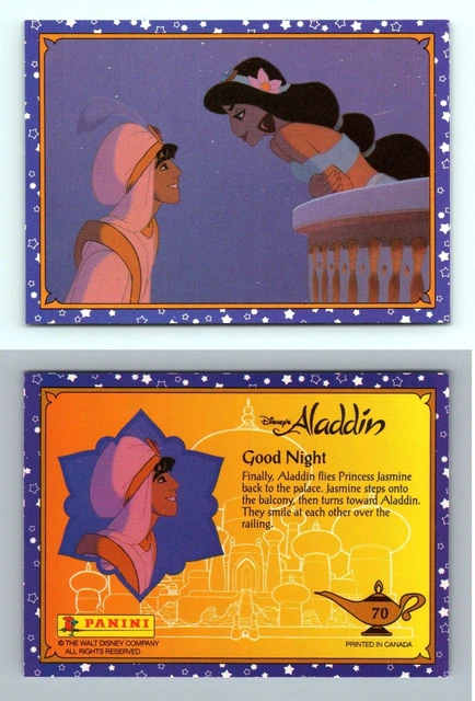 GOOD NIGHT #70 Disney's Aladdin 1993 Panini Trade Card £0.99 - PicClick UK