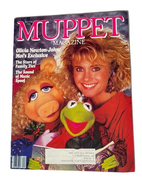 MUPPET MAGAZINE WINTER 1985! Olivia Newton-John Cover Rainbow Brite ...