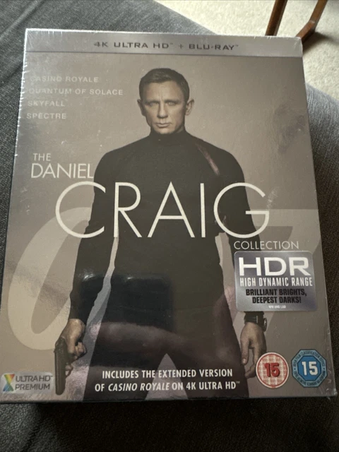 JAMES BOND The Daniel Craig Collection 4K UHD & BLU-RAY ( 4 Movie pack ...