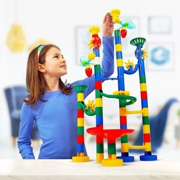 ELEVATE YOUR PLAYTIME with the 80-Piece Marble Run Game special Xmas ...