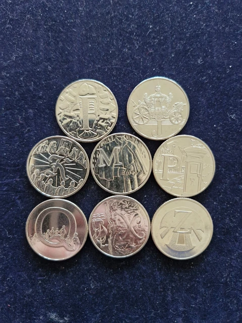 RARE 10P ALPHABET coins 8 X 2018 letters - F J K M P Q X and Z $1.88 ...