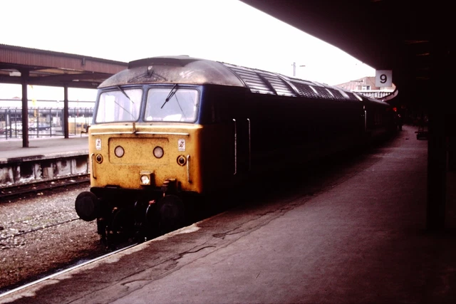 1990 BRITISH RAIL BR Diesel Loco 47475 York Prov Livery Railway Slide ...