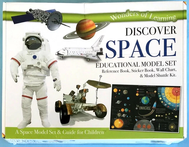 DISCOVER SPACE EDUCATIONAL Model Shuttle Set, Wall Chart, Ref. Book, Sticker Bk £12.40 - PicClick UK