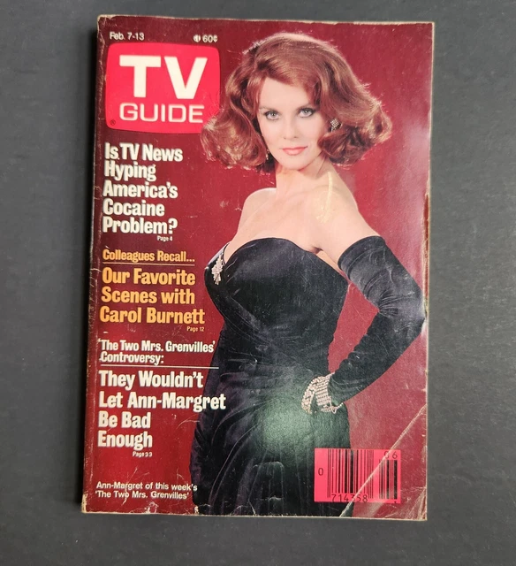 TV GUIDE MAGAZINE 1987 Ann-Margret Carol Burnett VHS Pontiac Ads Paper ...