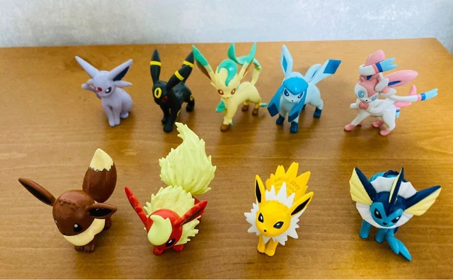LOT 9 - Pokemon Moncolle Figurine Eevee Eeveelution Ensemble en Vrac ...