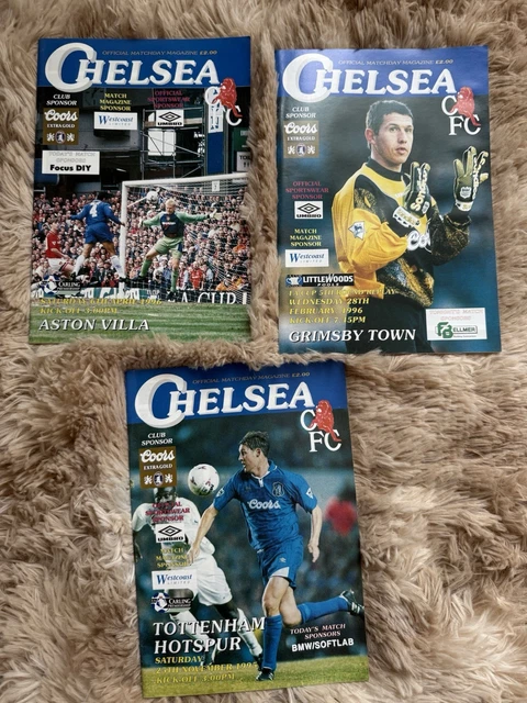 CHELSEA FC 1995/96 Programmes £2.22 - PicClick UK