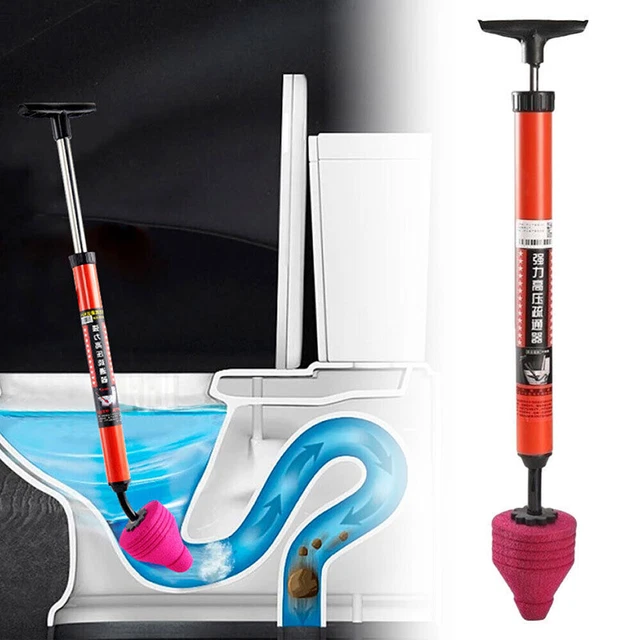 HIGH PRESSURE TOILET Drain Sink Unblock One Shot Toilet Pipe Plunger ...