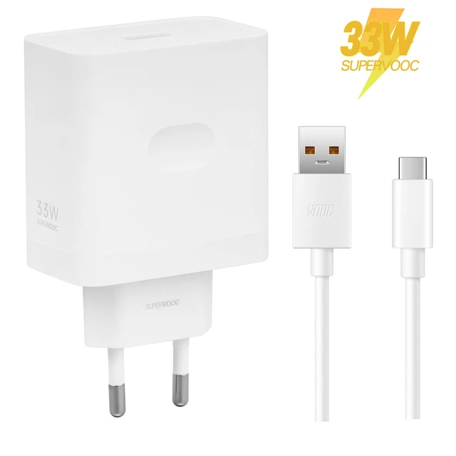 ORIGINAL OPPO A58/A57/A57S/A54 5G 33W SuperVooc Ladegerät USB-C ...