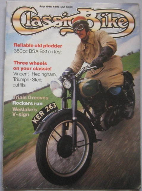 CLASSIC BIKE MAGAZINE July 1985 featuring BSA, Triumph £5.99 - PicClick UK