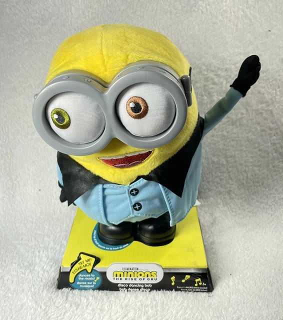 MATTEL MINIONS THE Rise of Gru 8" Disco Dancing Bob Plush Action Toy ...
