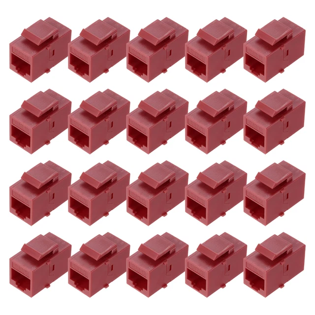 20 PACK RJ45 Ethernet Coupler, Cat6 Coupler for Cat6/Cat5e/Cat5,Red $21 ...