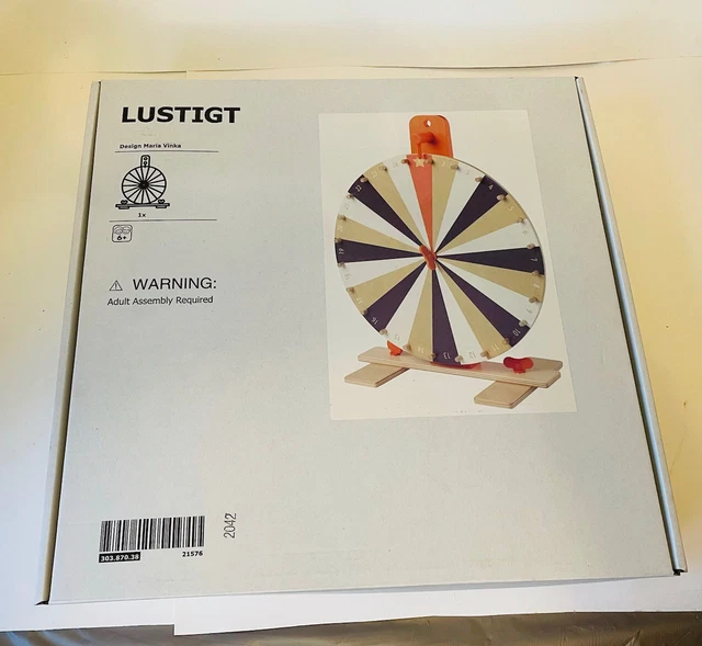 IKEA LUSTIGT WHEEL of Fortune Game RARE SOLD OUT NEW £55.99 - PicClick UK