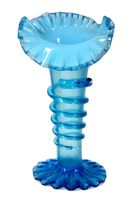 ANTIQUE JACK IN the Pulpit Blue Vaseline Victorian Vase Circa 1870 £75. ... ANTIQUE JACK IN the Pulpit Blue Vaseline Victorian Vase Circa 1870 £75. ...