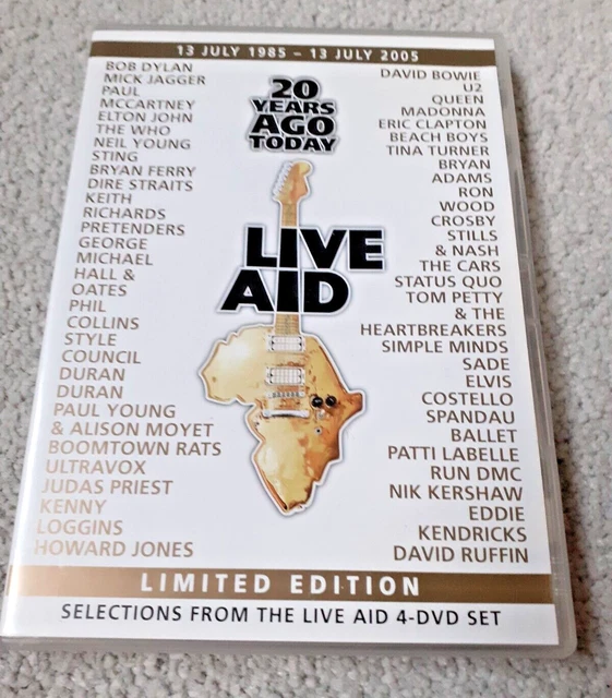 LIVE AID - 20 Years Ago Today - DVD NTSC 2-5. 2005 Warner ltd Ed. Queen ...