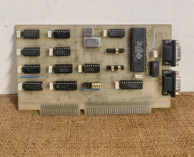 COMPUTER VINTAGE CARD PCB scheda Controller I/O ISA Vintage Retrogame ...