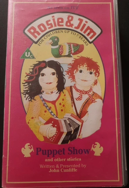 ROSIE & JIM VHS Video Tape 1990s Children’s Puppet Show & Stories not ...