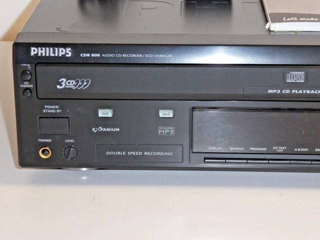 PHILIPS CDR800 WECHLSER/REGISTRATORE CD 3x, sottoposto a manutenzione ...
