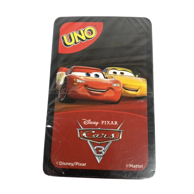 DISNEY PIXAR CARS 3 Movie Themed UNO Card Game Playing Cards ...