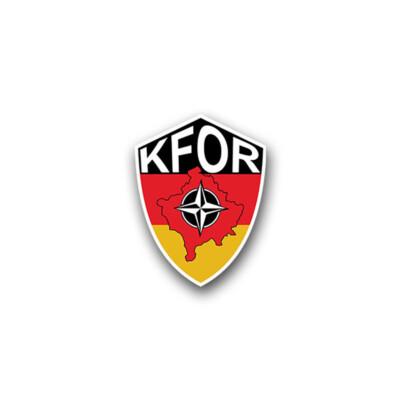 AUFKLEBER/STICKER KFOR KOSOVO Force Truppen Einheit Wappen 7x5cm A1483 ...