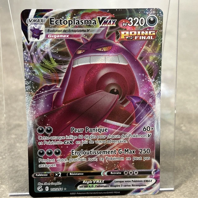CARTE POKÉMON ECTOPLASMA Vmax 157/264 Poing de Fusion EUR 15,00 ...