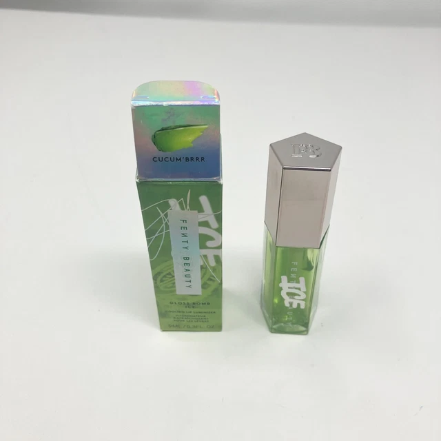FENTY BEAUTY GLOSS Bomb ICE Cooling Lip Luminizer -Cucum’brrr New $27. ...