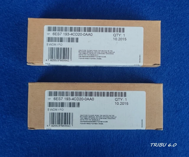 SIEMENS SIMATIC ET 200S Terminal Module 2 X 6ES7 193-4CD20-0AA0 Sans ...