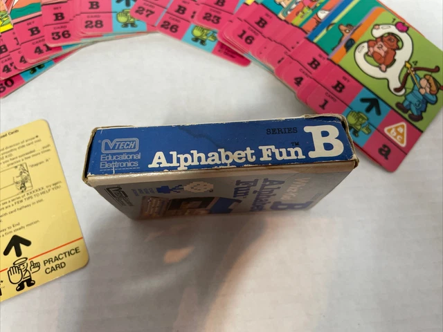 VTECH TALKING WHIZ Kid Laptop Computer 1986 Cards Vintage Series B ...