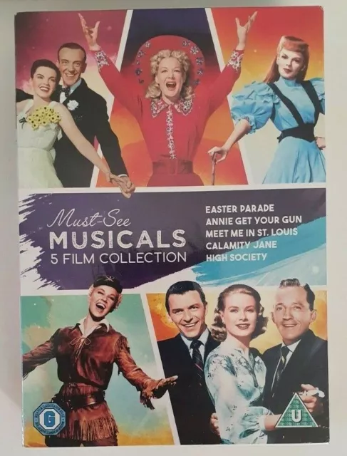 MUST SEE MUSICALS DVD boxset 5 film collection sealed Calamity Jane NEW ... MUST SEE MUSICALS DVD boxset 5 film collection sealed Calamity Jane NEW ...