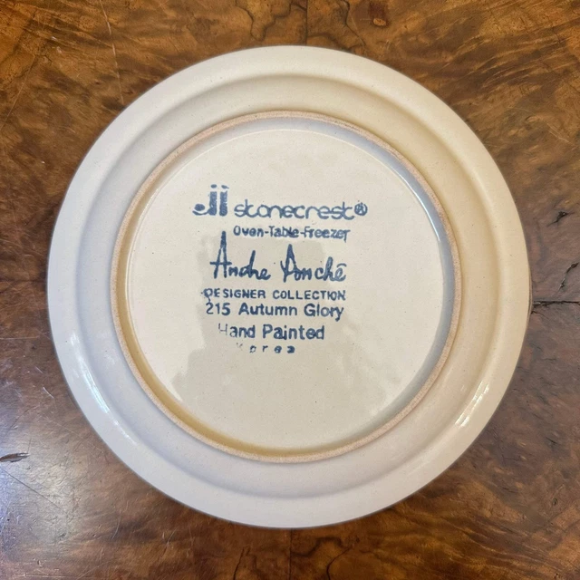 AUTUMN GLORY PLATES JI StoneCrest Andre Ponche Brown/Yellow/Rust ...