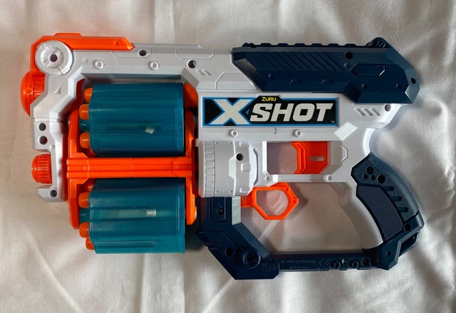 ZURU X-SHOT NERF Gun Double Barrels 12 Darts £5.99 - PicClick UK