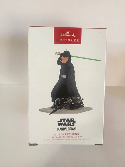 HALLMARK KEEPSAKE STAR Wars Mandalorian Jedi Returns LUKE SKYWALKER ...