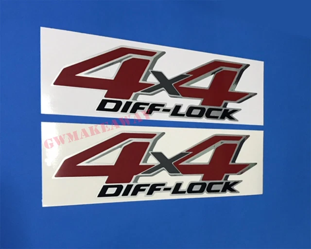 STICKER DIFF LOCK Decal Fits Toyota Fortuner Hilux Land Cruiser Tacoma ...