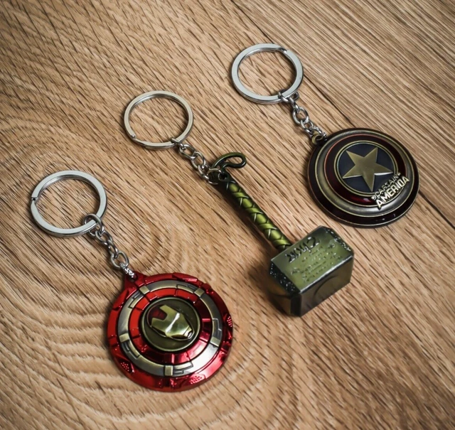 3 PIECE MARVEL The Avengers Super Hero's Key Chains Keychain Keyring ...