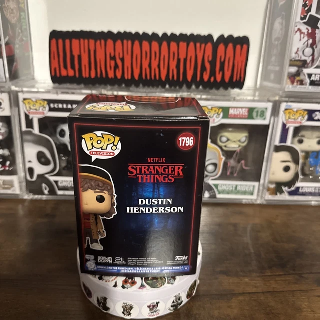 FUNKO POP DUSTIN Henderson #1796 Stranger Things + Protector £16.14 ...