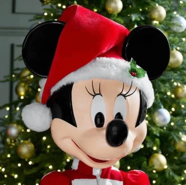 DISNEY 4FT ANIMATED Holiday 2025 Minnie Mouse Home Animatronic ...