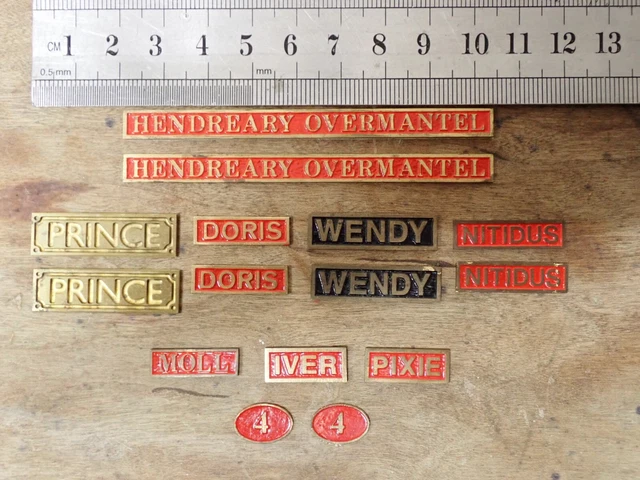 16MM SCALE NARROW Gauge Garden Railway Brass Nameplates £8.00 - PicClick UK