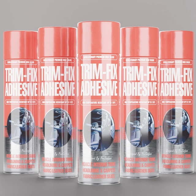 10X500ML TRIM FIX HOCHTEMPERATURKLEBER SPRAY TEPPICHKLEBER AUTO VAN ...