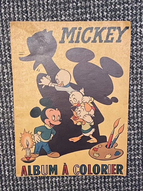 ALBUM À COLORIER Mickey Mouse Walt Disney Productions Colouring Album ...