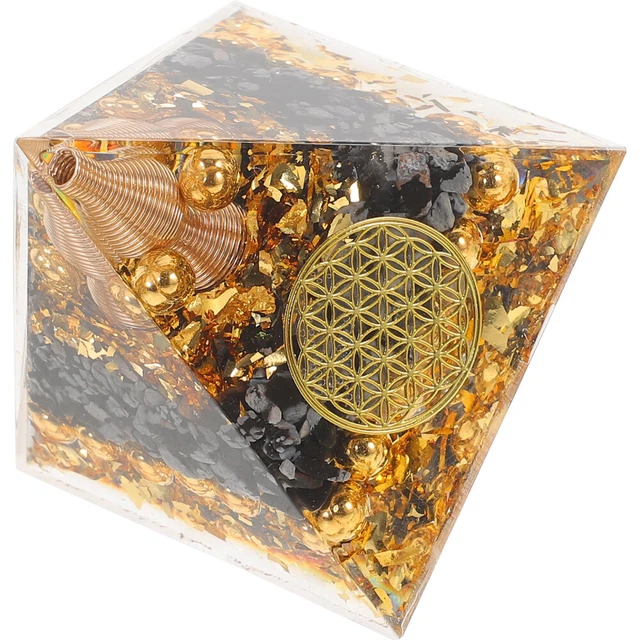 SMALL RESIN PYRAMID Model Desktop Pyramid Ornament Exquisite Pyramid ...