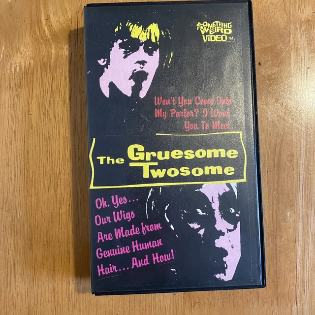 THE GRUESOME TWOSOME VHS Something Weird Video RARE Very Good Condition ...