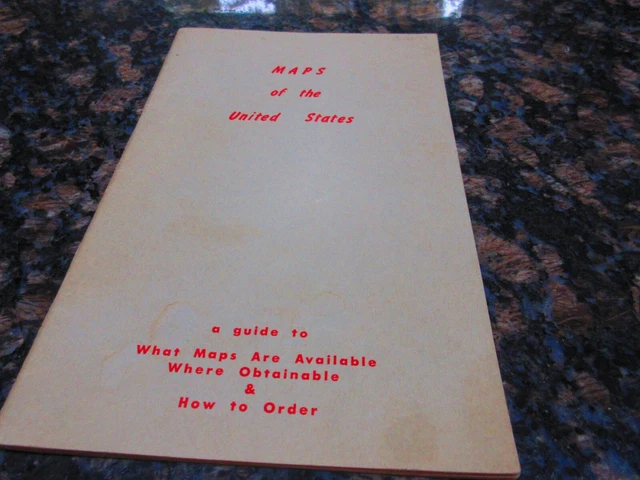 ANTIQUE BOOKGUIDE TO Maps Of The United States/1959 £2.75 - PicClick UK